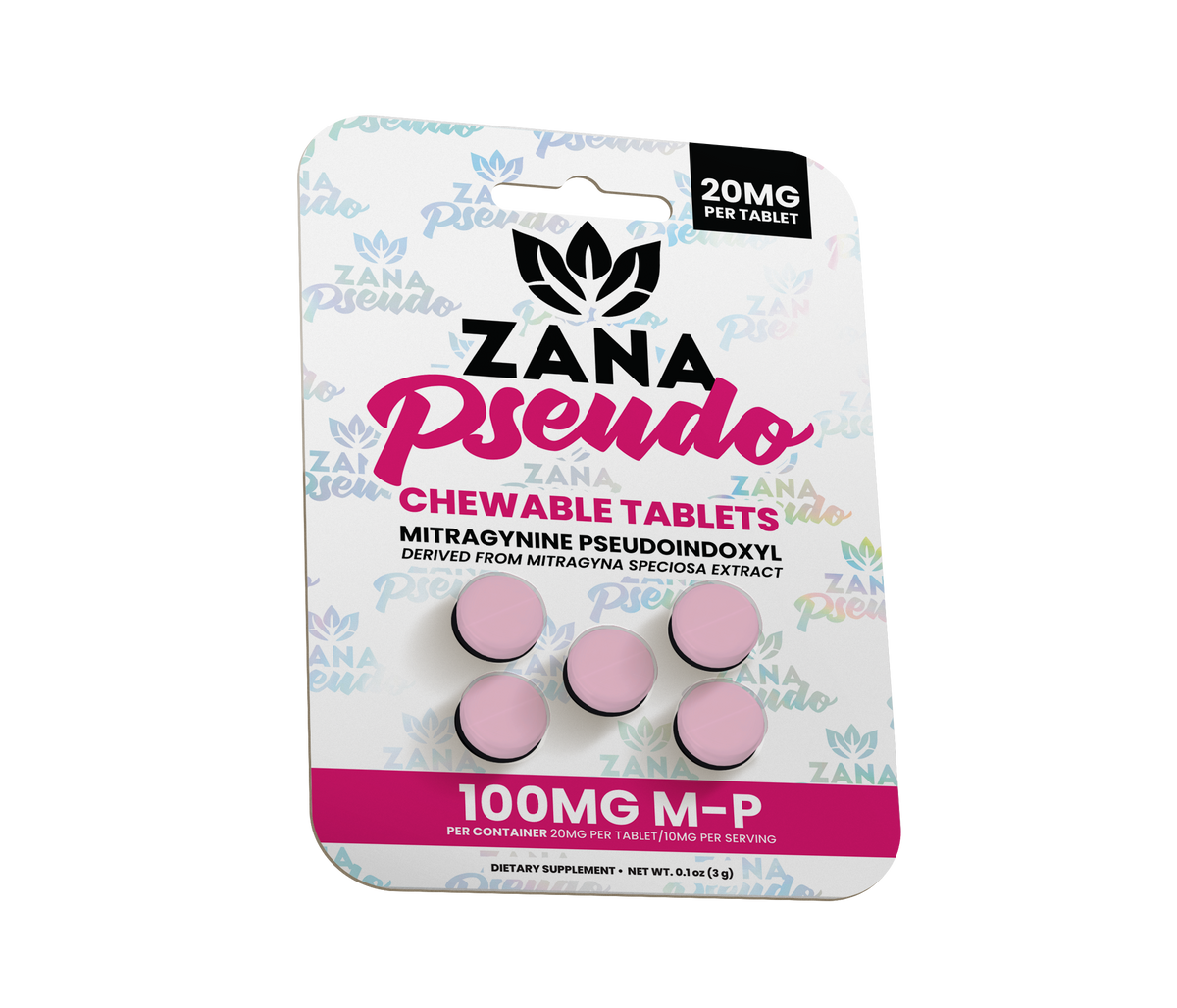 Zana Pseudo Tablets – Natural Alkaloid & Mitragyna Speciosa Extract for ...